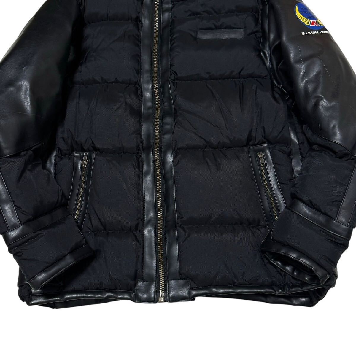 Yahoo!オークション - 美品/3Lサイズ KADOYA カドヤ 極暖 レザー切替 ...