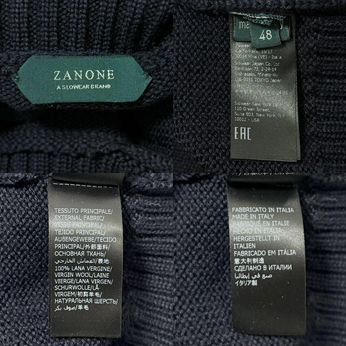 Yahoo!オークション - 極美品/Lサイズ ZANONE ザノーネ タートルネック...