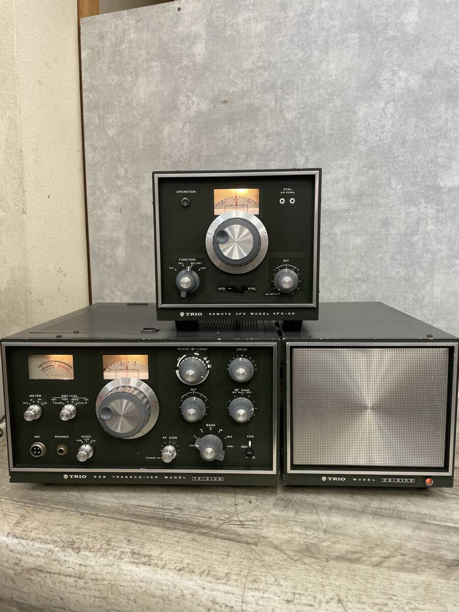 Yahoo!オークション - TRIO TS-510D VFO-5D PS-510D SSB TRANSCEIVER