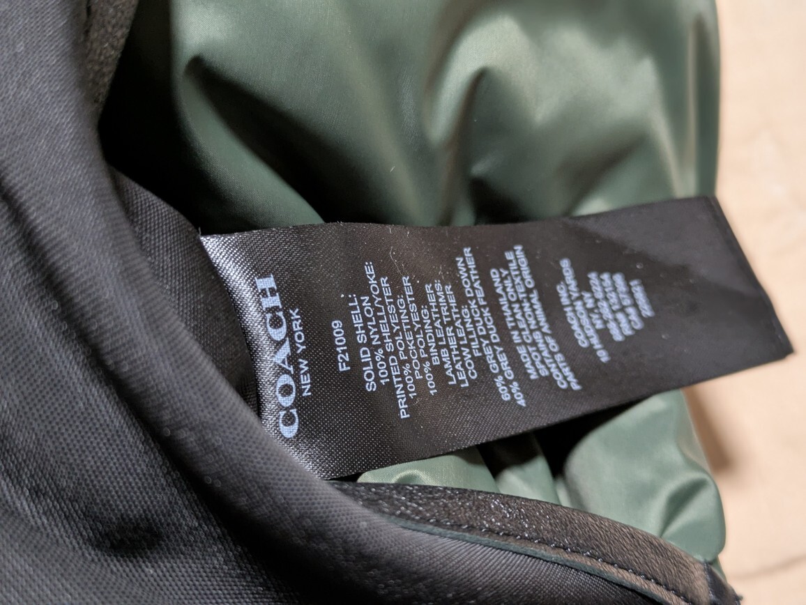 日本代購代標第一品牌【樂淘letao】－COACH DOWN VEST コーチ ダウンベスト ベスト リバーシブル F21009 サイズ M～L程度