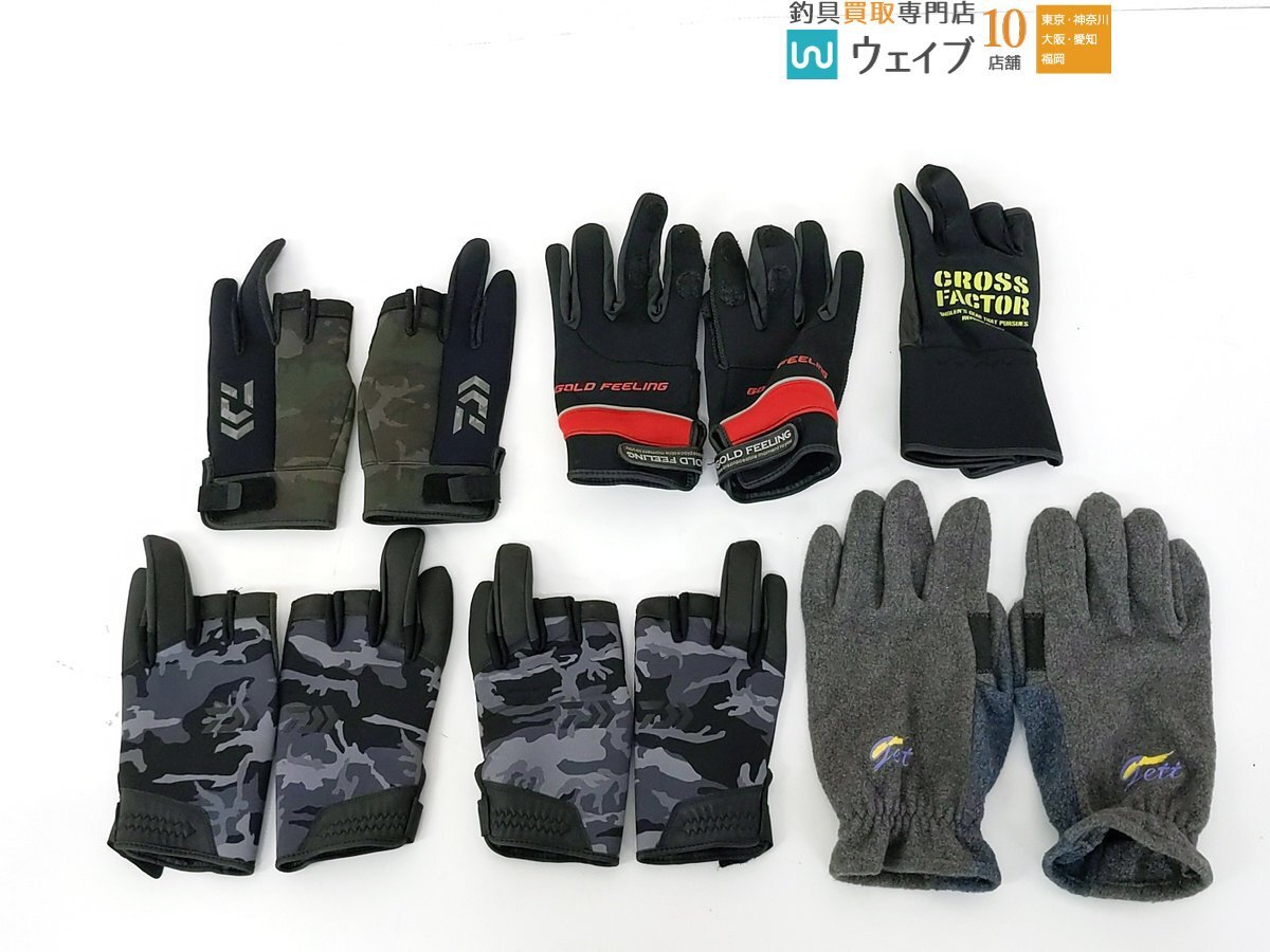 Yahoo!オークション - ダイワ 防寒ゲームグローブ 3本カット DG-6523W ...