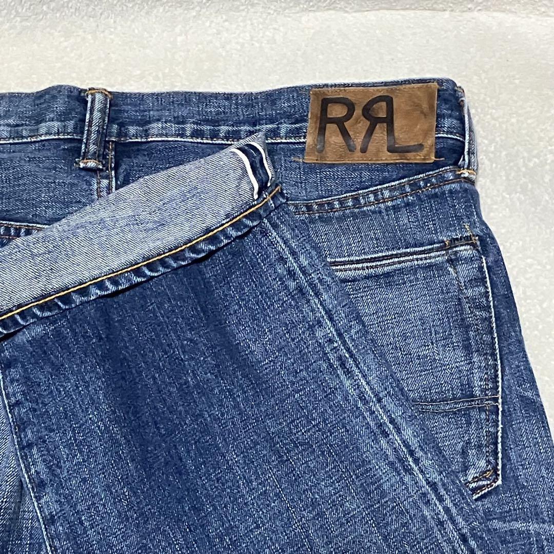 Yahoo!オークション - RRL ダブルアールエル セルビッジデニム 34×32 ...