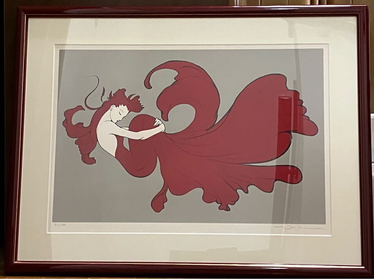 Yahoo!オークション - 売り切り 天野喜孝 ACQUA FIORE リトグラフ 直筆...