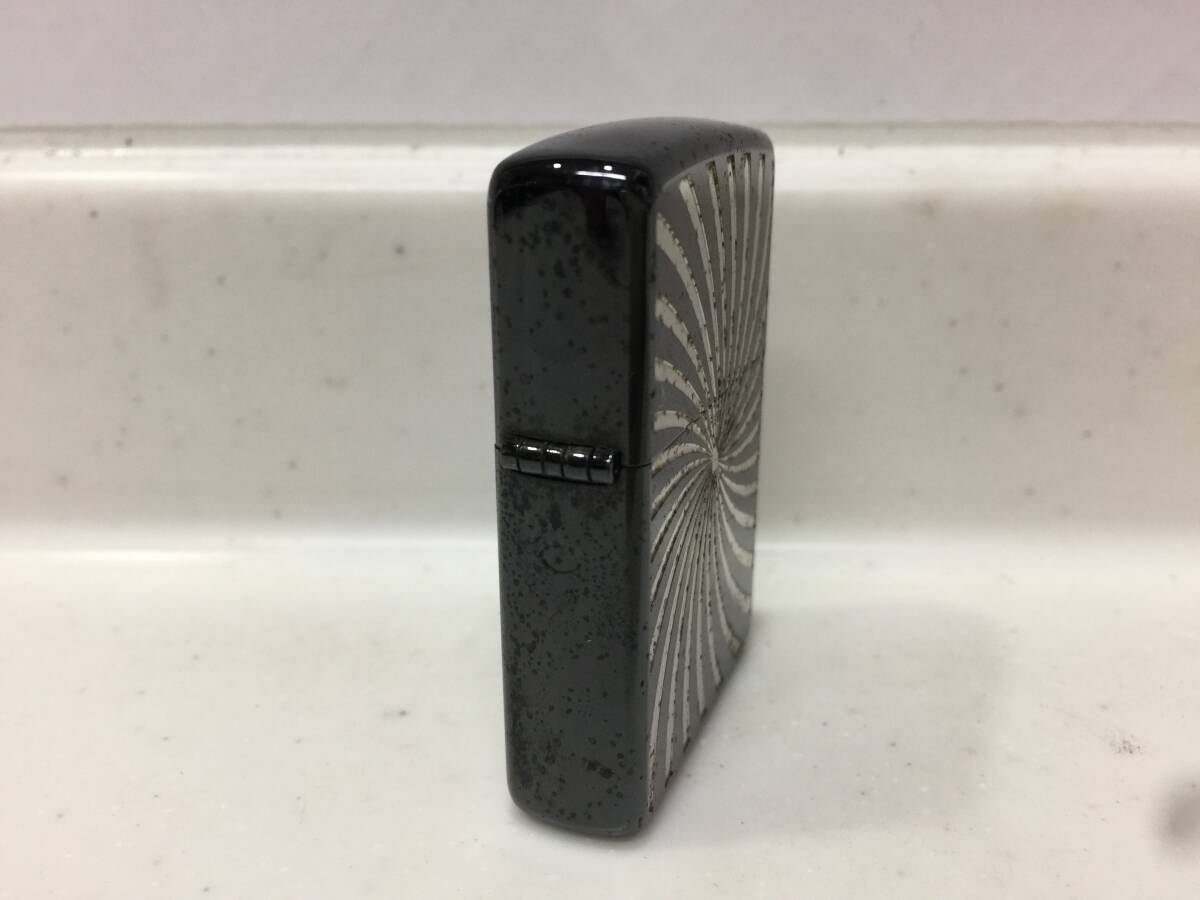 Yahoo!オークション - Zippo ジッポー スパイラル加工 ブラックチタン ...