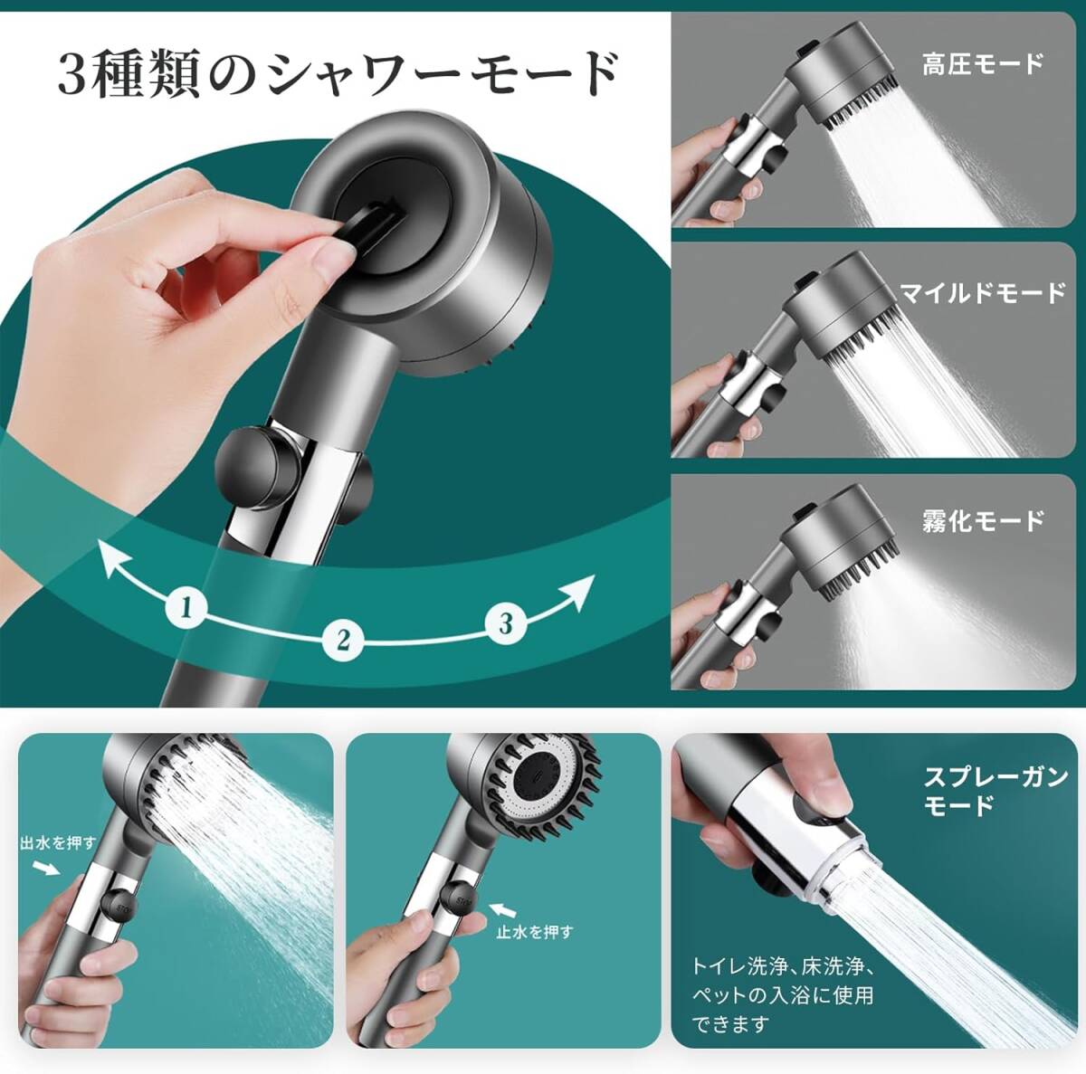 Yahoo!オークション - シャワーヘッド マイクロナノバブル[0.001mmの...