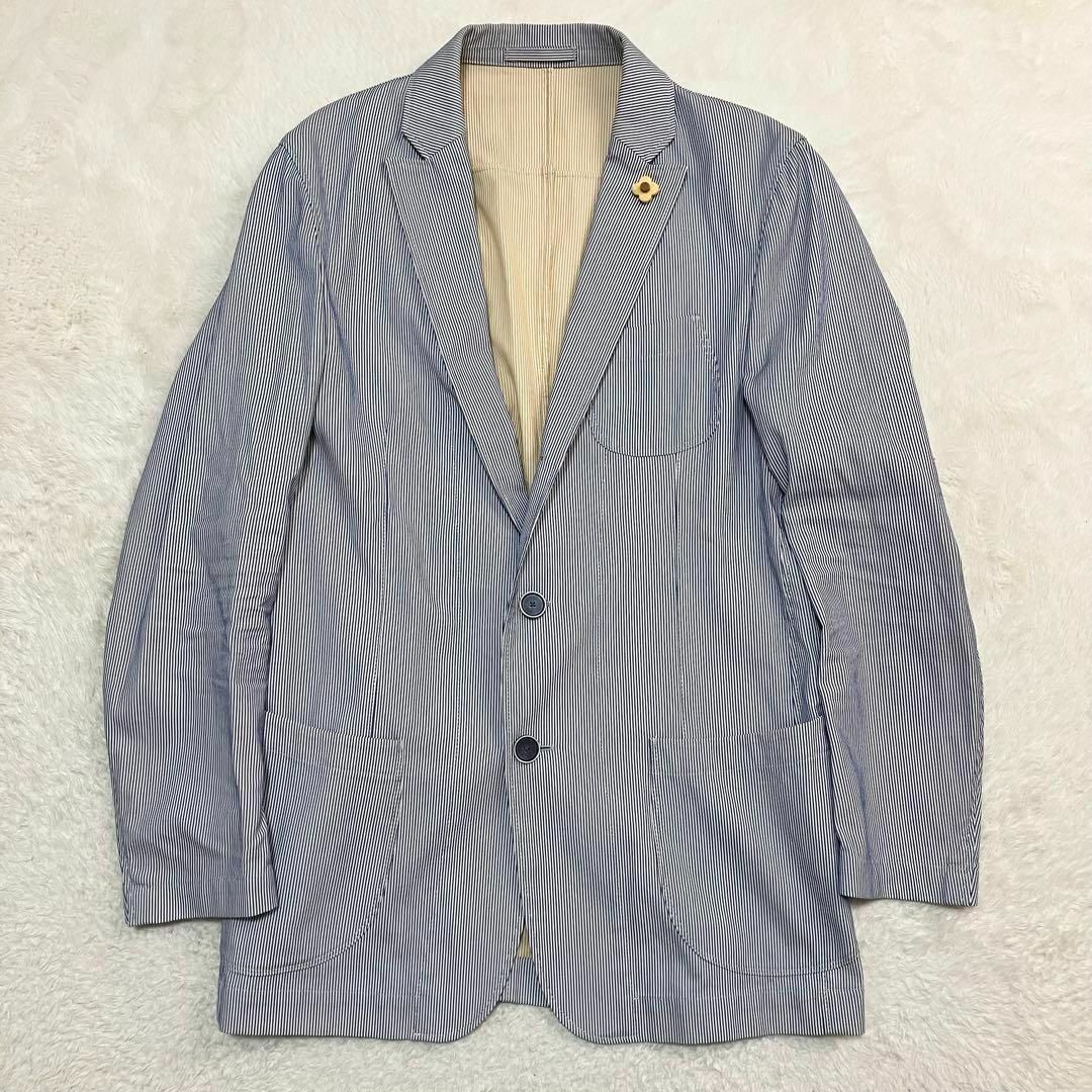 Yahoo!オークション - 極美品 LARDINI 春夏 テーラード ジャケット ス...