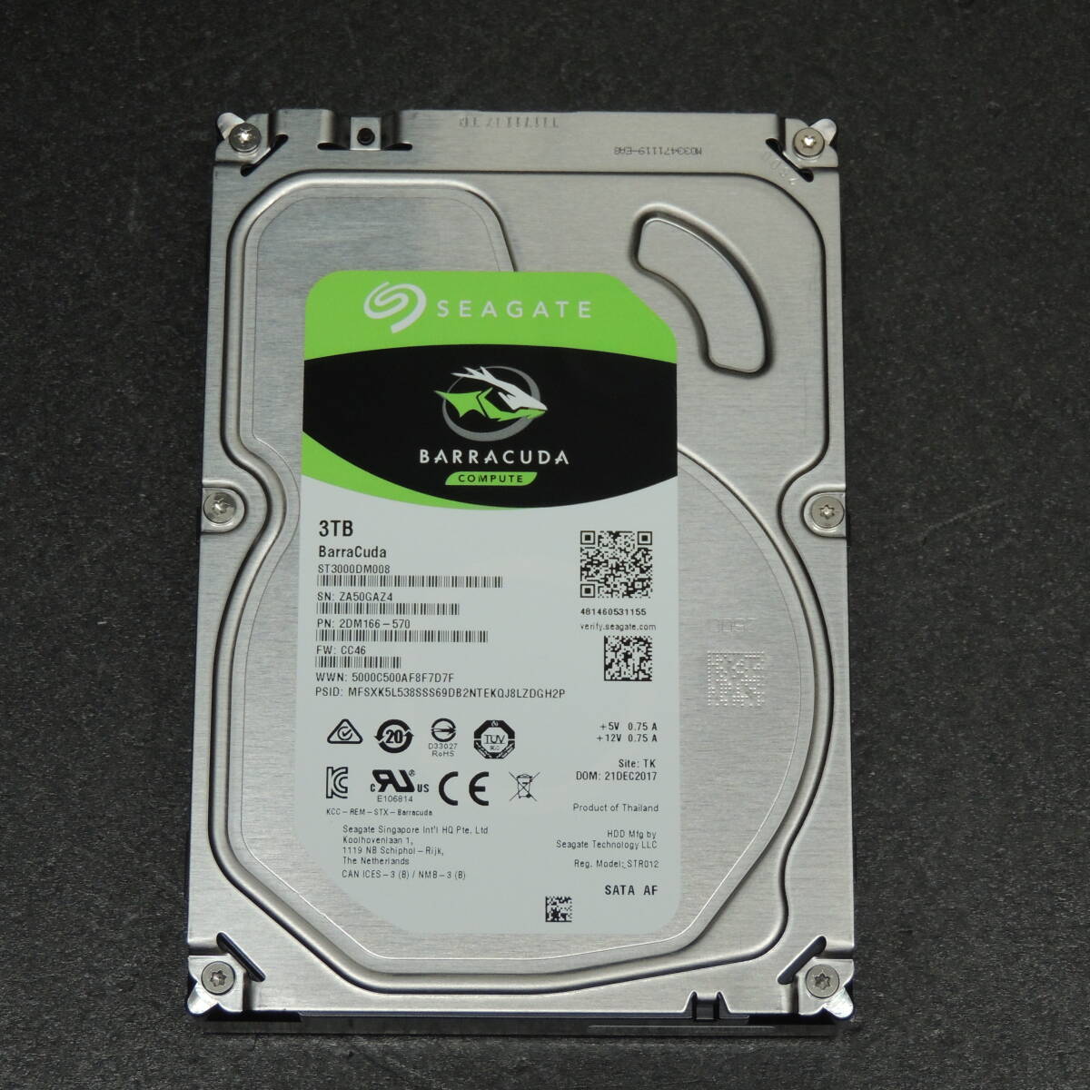 Yahoo!オークション - 【検品済み/使用1985時間】SEAGATE 3TB HDD ST30...