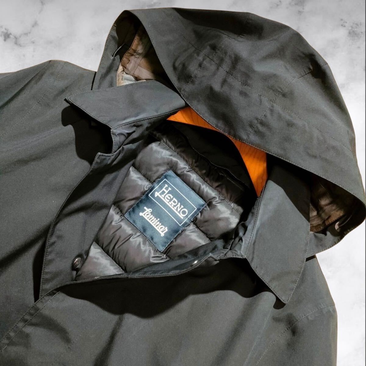 Yahoo!オークション - 定価20万 超弩級XL 【HERNO ヘルノ】ラミナー La...