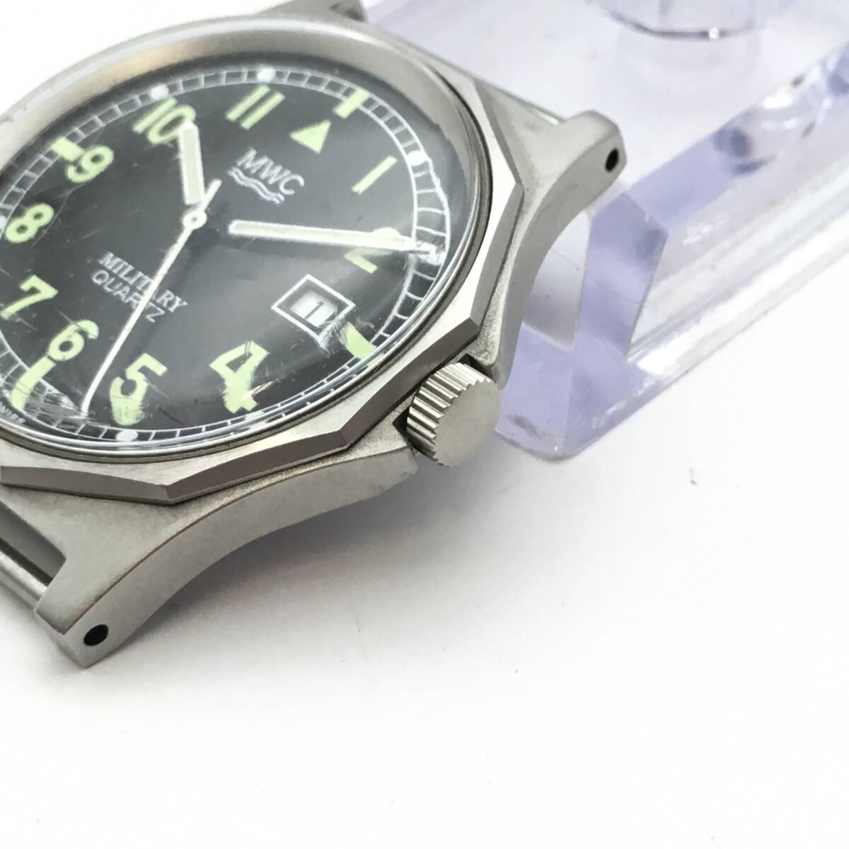 Yahoo!オークション - D2410-16 MWC MILITARY 3針 Date デイト メンズ...