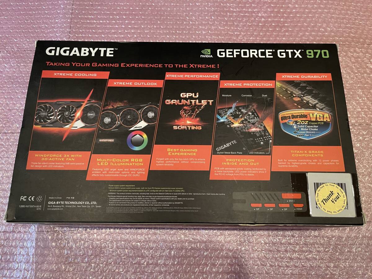 Yahoo!オークション - GeForce GTX970 XTREME GAMING GIGABYTE グラボ