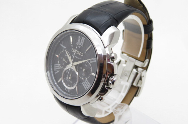 Yahoo!オークション - 1円～SEIKO セイコー プルミエ クロノグラフ V17...