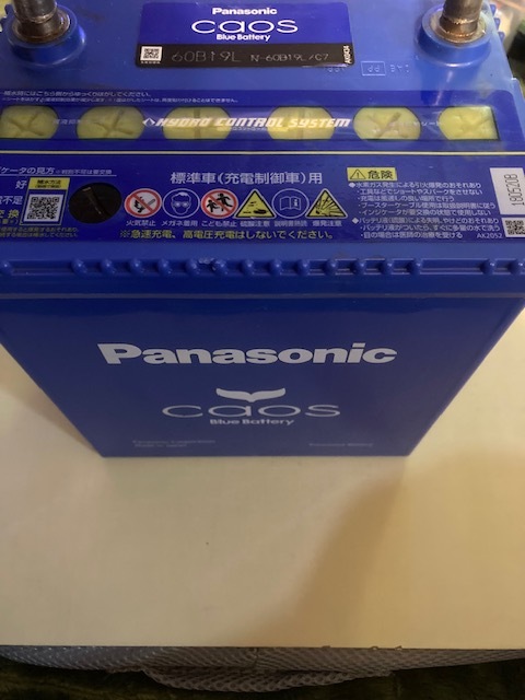 Yahoo!オークション - 中古 Panasonic Caos Blue Battery 60B19L パナ...
