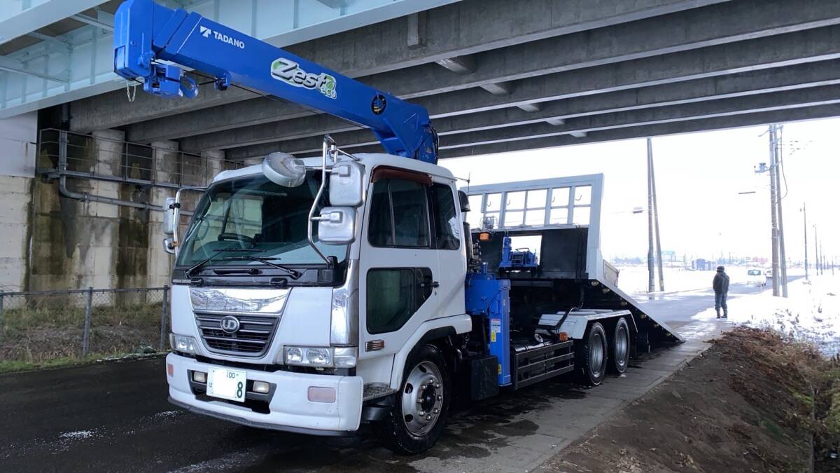 極上シャーシの憎いヤツ ショート スライドセルフ即戦力11t積UD増トン大型クレーン ウインチ積載車トラック重機運搬ユニック(大型トラック)｜売買されたオークション情報、yahooの商品情報を ...