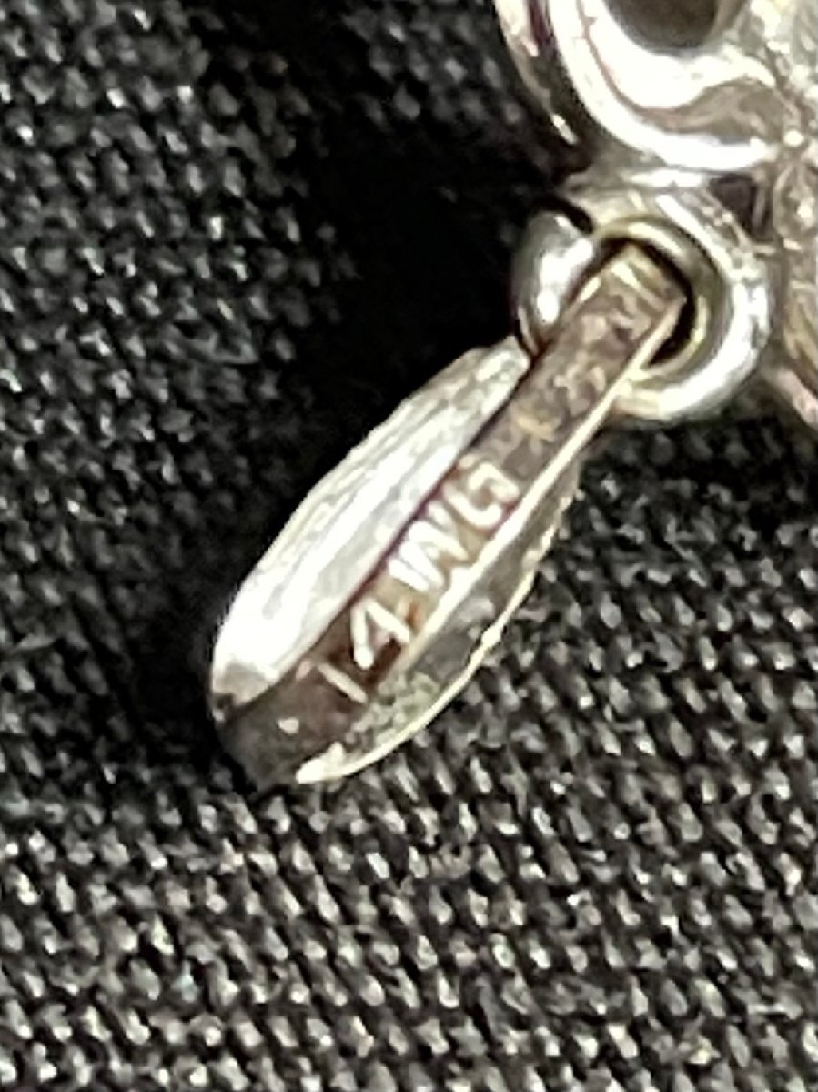 Yahoo!オークション - MIK1135 K14WG 1.6グラム 刻印あり ペンダントト...