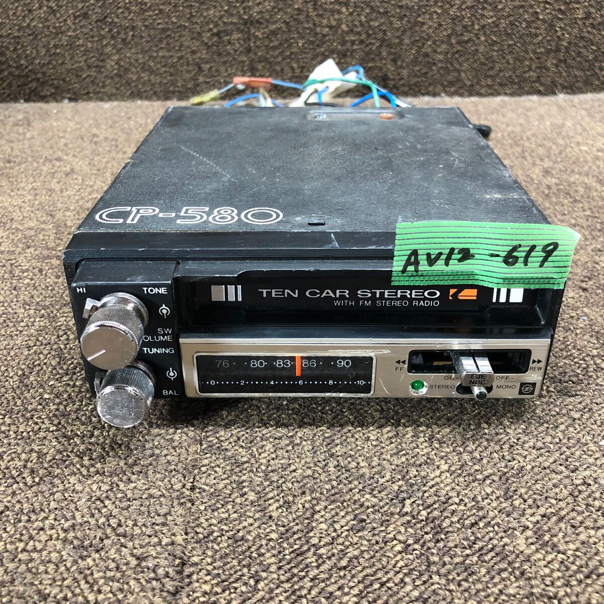 Yahoo!オークション - AV12-619 激安 カーステレオ FUJITSU TEN CP-580...