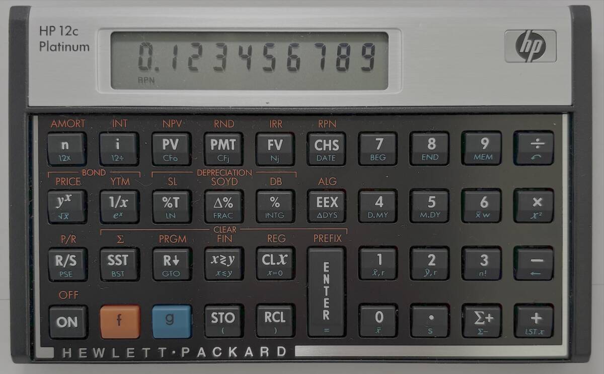 Yahoo!オークション - Hewlett Packard 金融電卓 HP 12c Platinum