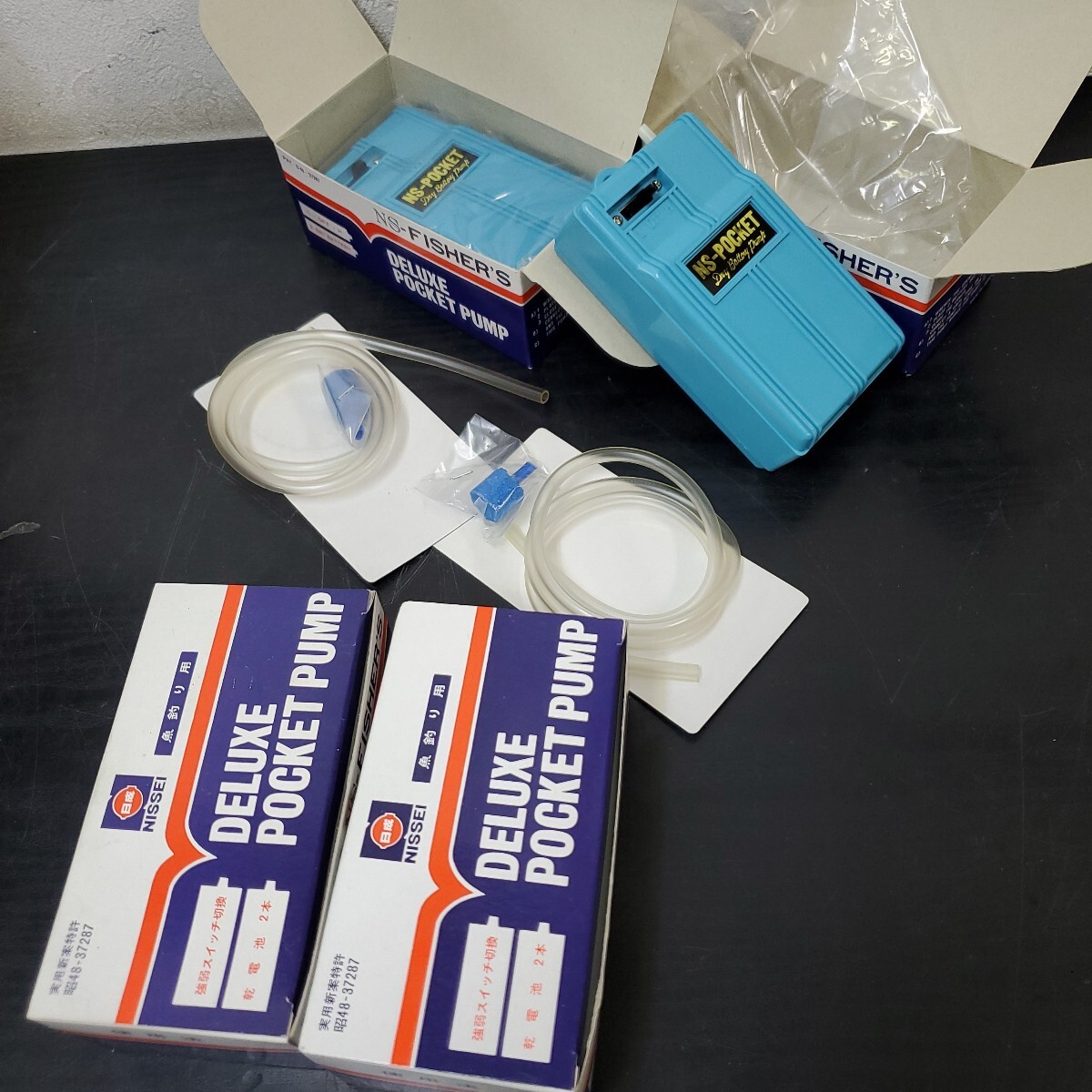 Yahoo!オークション - B504 日成 単1乾電池式エアーポンプ NSデラッ...