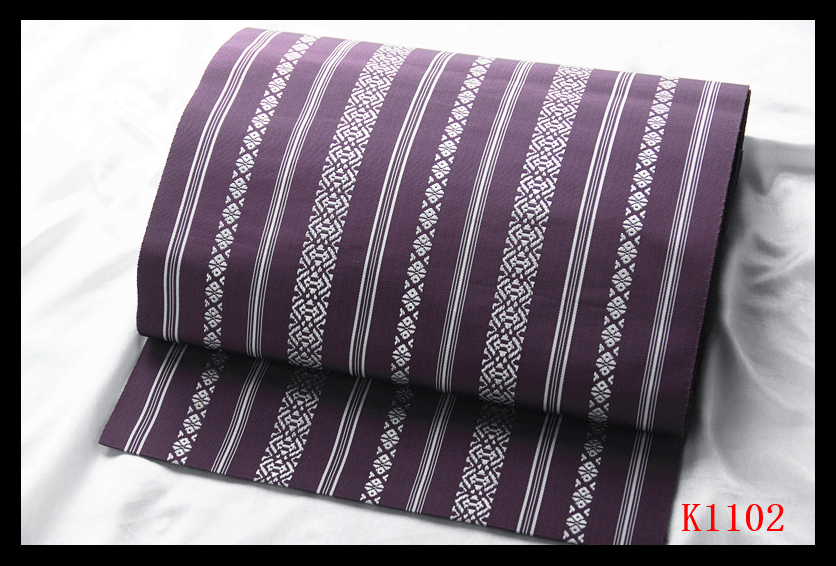 Yahoo!オークション - K1102厳選逸品 本場筑前博多織 献上柄 古代紫色...