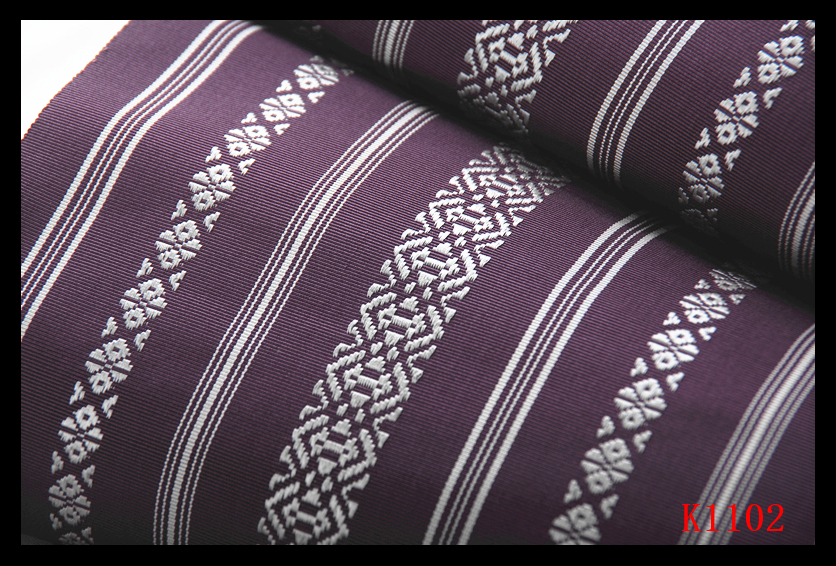 Yahoo!オークション - K1102厳選逸品 本場筑前博多織 献上柄 古代紫色...