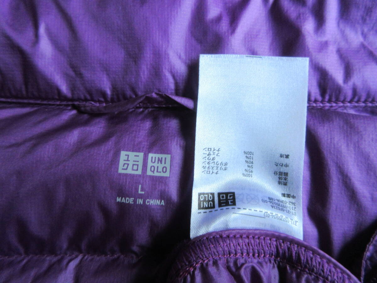 Yahoo!オークション - UNIQLO フード付きダウンベスト サイズL コ-9