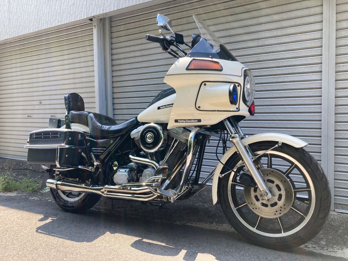 Yahoo!オークション - FXRP フェアリング POLICE 1991年製 ハーレー fx...