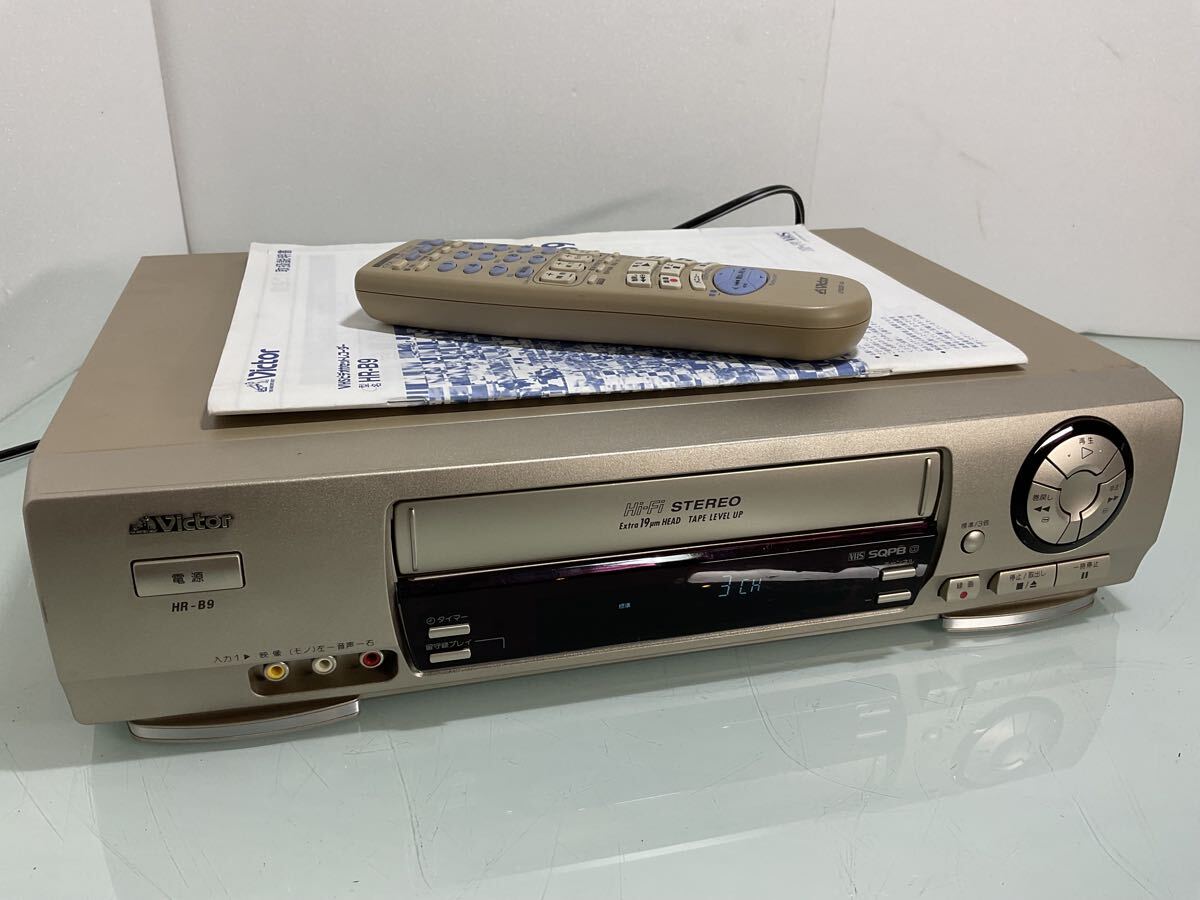 Yahoo!オークション - ビクター ビデオカセットレコーダー HR－B9 リモ...