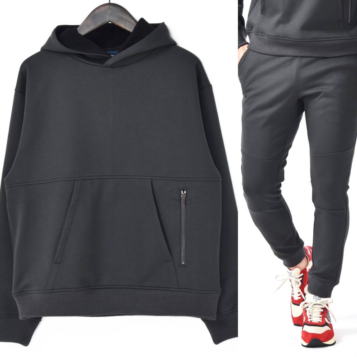 ジュンハシモトダウン混 NUKUMORI 上下2 セットアップ GREY HOODIE リブパンツ AKM wjk 1piu1uguale3(その他)｜売買されたオークション情報、yahooの ...