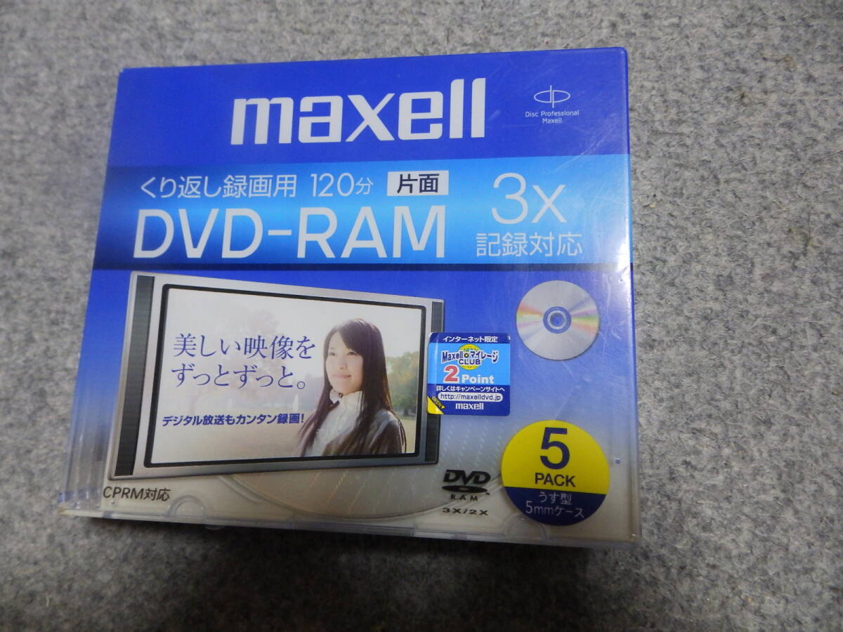 Yahoo!オークション - maxell DVD-RAM 日本製 DRM120B.S1P5S A 5枚入...