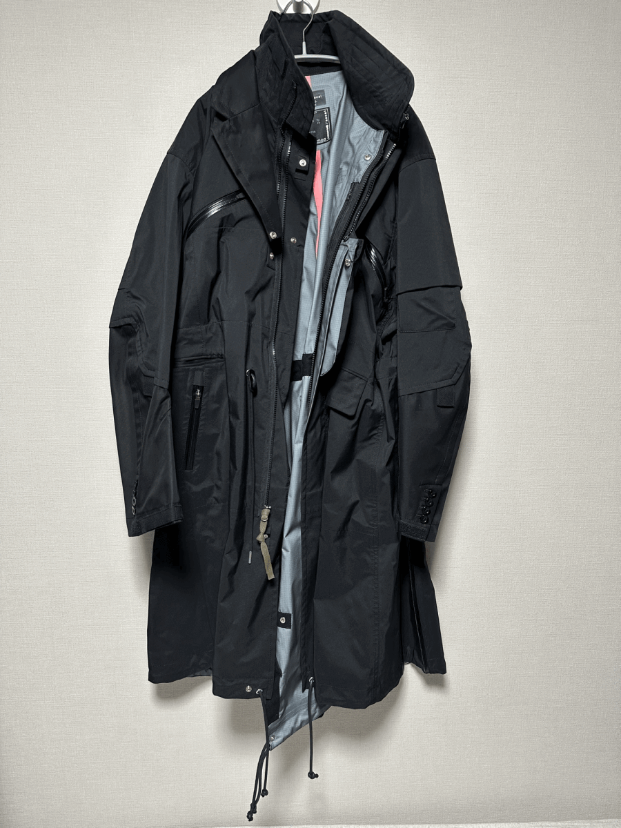 Yahoo!オークション - 美品 sacai / ACRONYM TRENCH COAT SIZE2 Black...