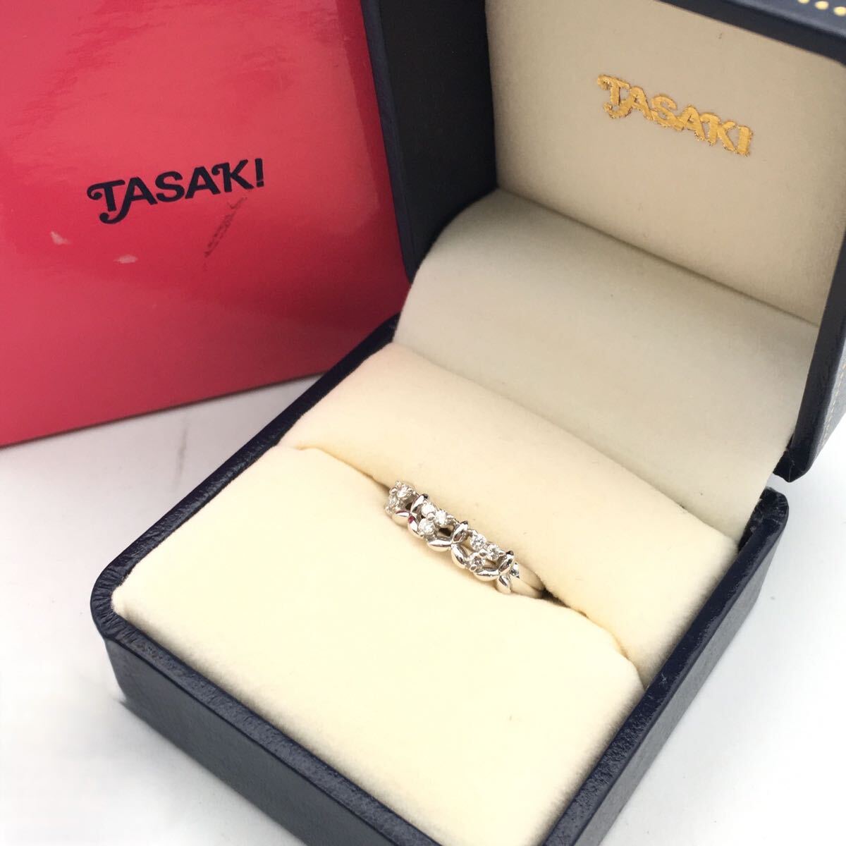 Yahoo!オークション - E09003【美品】TASAKI タサキ/指輪 リング/Pt90...