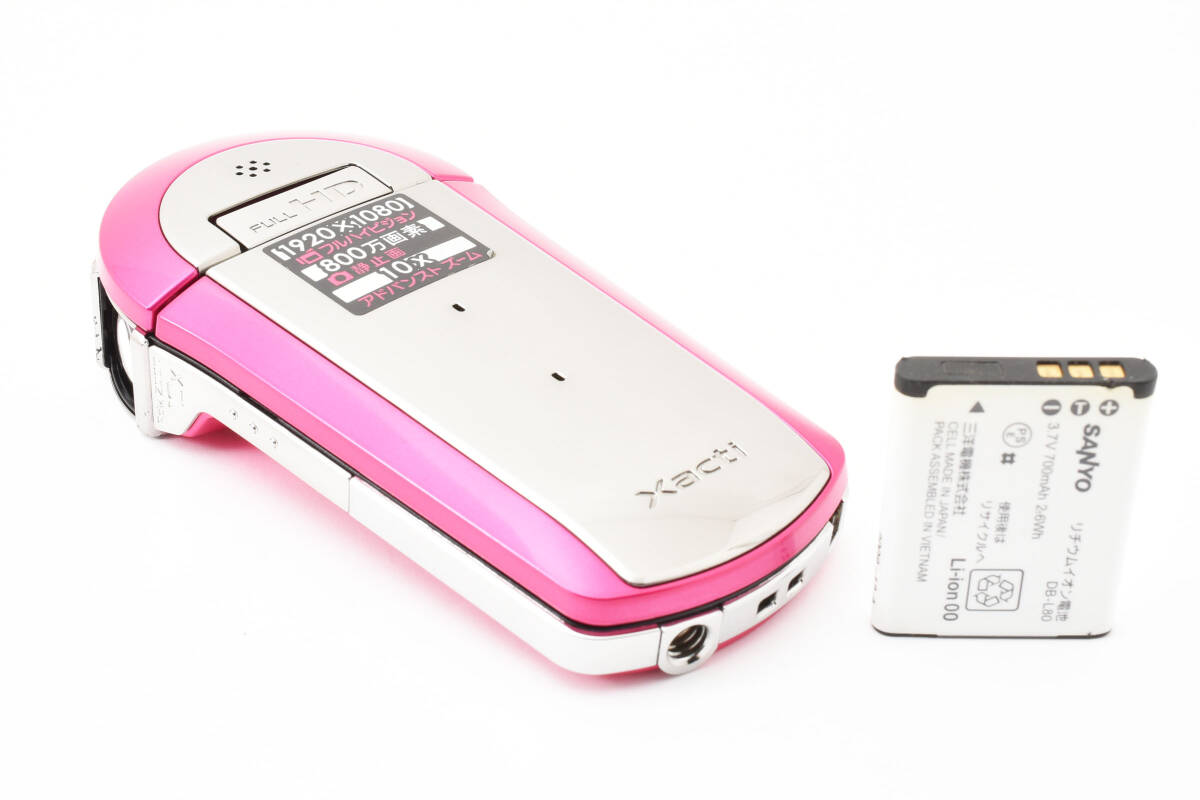 Yahoo!オークション - 動作OK SANYO Xacti DMX-CS1 ピンク デジタルビ...