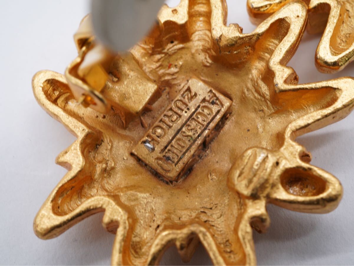 Yahoo!オークション - 【1422】accessorio zurich ゴールドカラー イヤ...