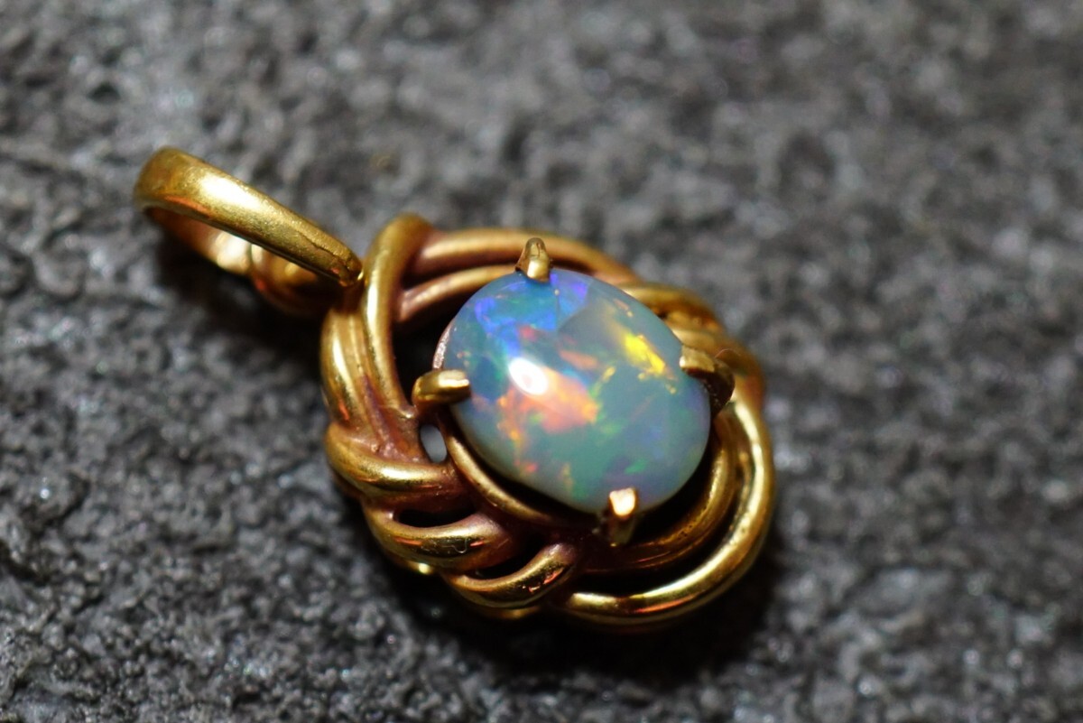 x3 18金 天然オパール opal ゴールドカラー ペンダント ヴィンテージ アクセサリー K18刻印 色石 宝石 カラーストーン ネックレス 装飾品(オパール)｜売買されたオークション情報 ...