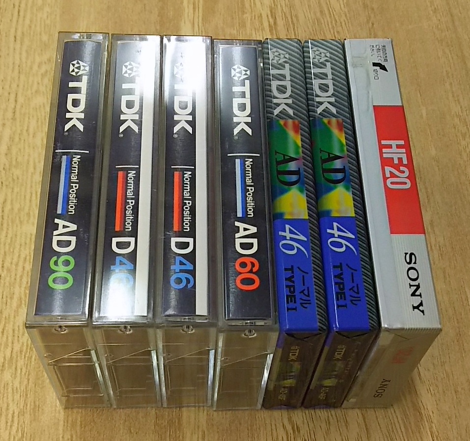 Yahoo!オークション - カセットテープ 7巻まとめて TDK AD90/AD60/D46/...