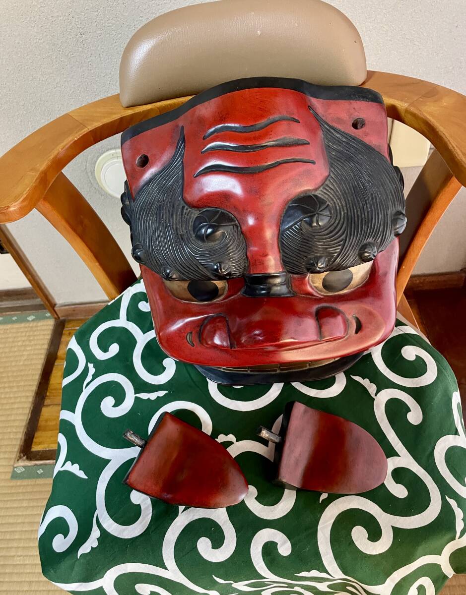 Yahoo!オークション - 獅子頭 木彫 送料込