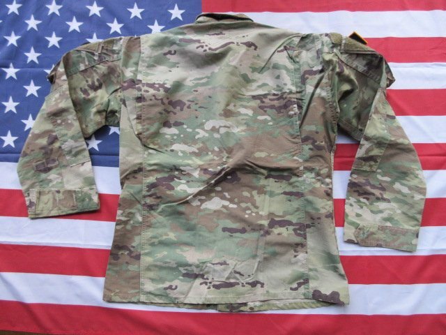 Yahoo!オークション - F557-1 アメリカ陸軍 マルチカム 迷彩ジャケット...