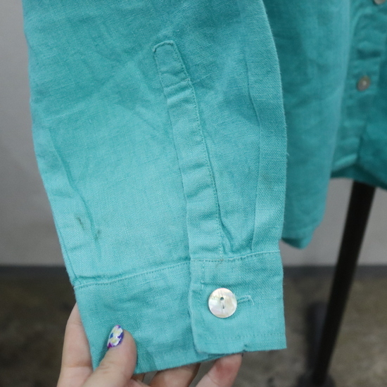 Yahoo!オークション - G69 90sビンテージ CHICOS リネンシャツ 1990年...