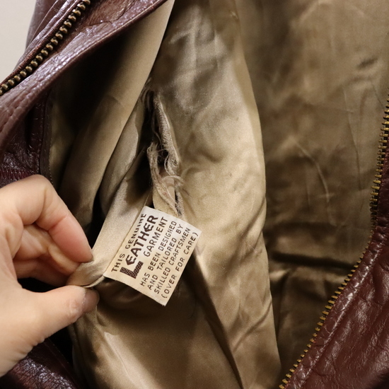 Yahoo!オークション - f990 60sビンテージ レザージャケット 1960年代...