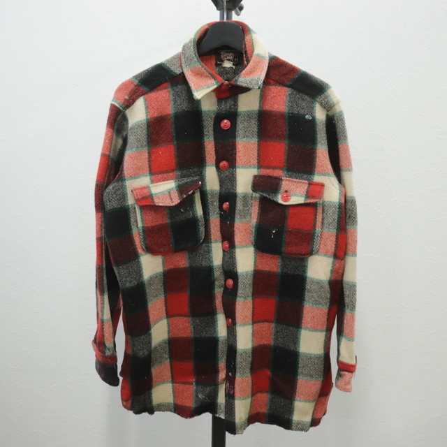 Yahoo!オークション - R971 50sビンテージ ウールリッチ 長袖シャツ 19...