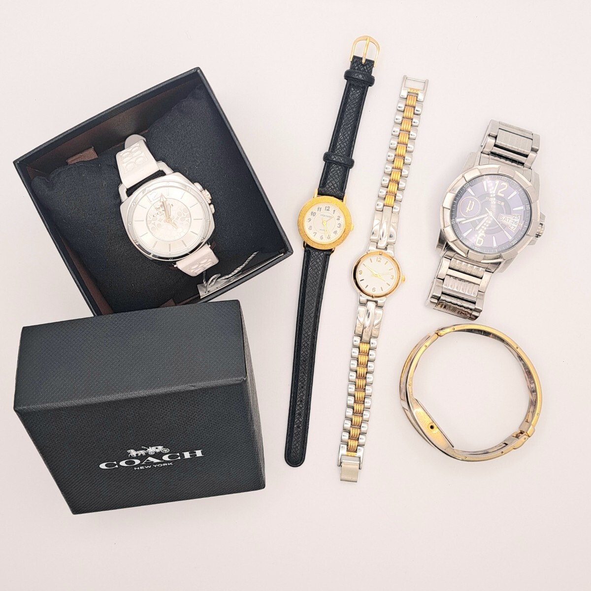 Yahoo!オークション - T058 腕時計 まとめ COACH コーチ CA-64-7-95-16...
