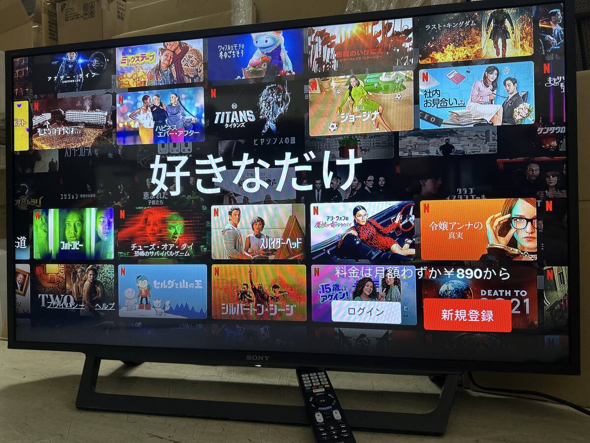 Yahoo!オークション - 良品 SONY BRAVIA KJ-43W730E 2017年製 43型 液...
