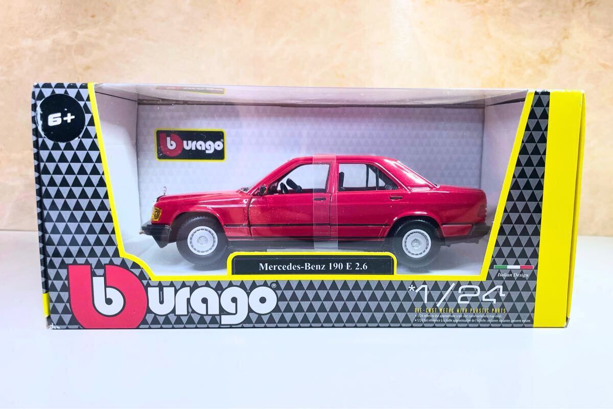 Yahoo!オークション - 1／24 burago Mercedes-Benz 190E 2.6 メルセデ...