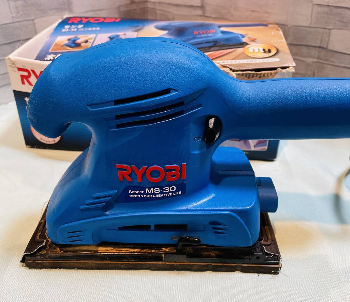 Yahoo!オークション - KYOCERA RYOBI サンダー MS-30B 研磨機/動作確認...