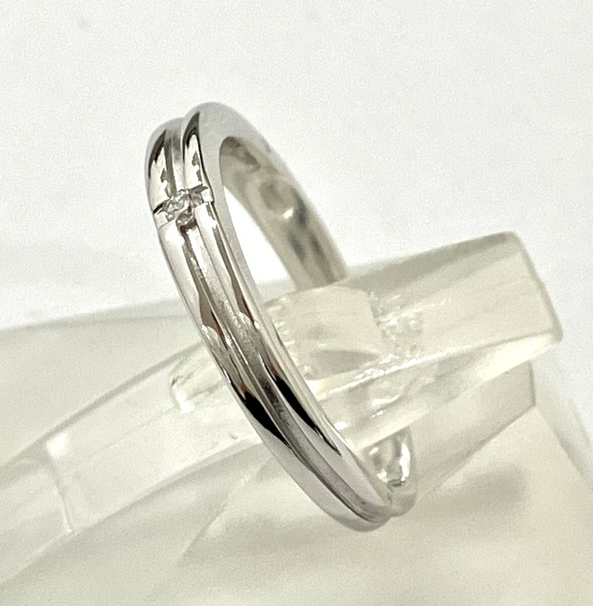 Yahoo!オークション - 4℃ K18WG 9号 3.0g ダイヤモンド付 ブランドア...