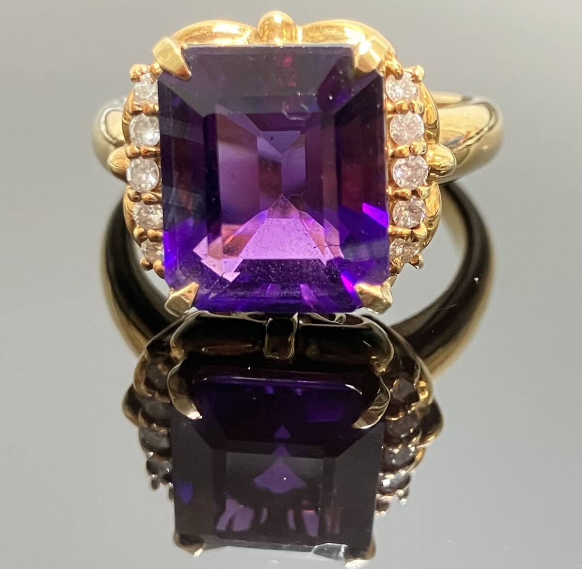 Yahoo!オークション - K18 18金 ゴールド リング 指輪 ダイヤモンド D0...