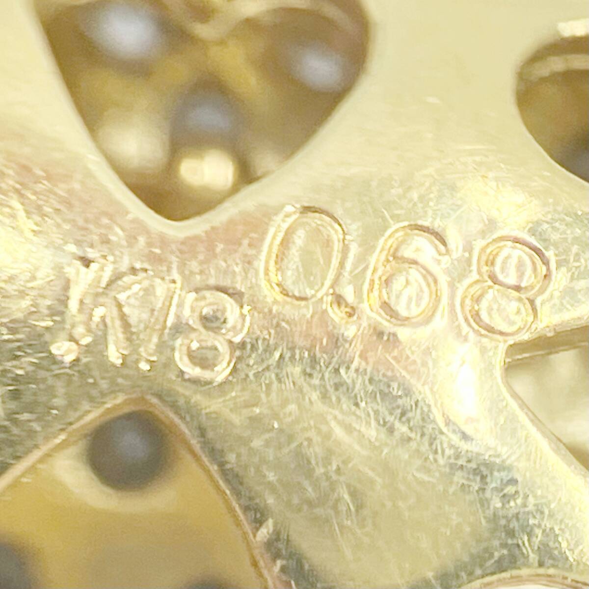 Yahoo!オークション - K18 40cm D0.68ct ダイアモンド ビーンズ ネック...