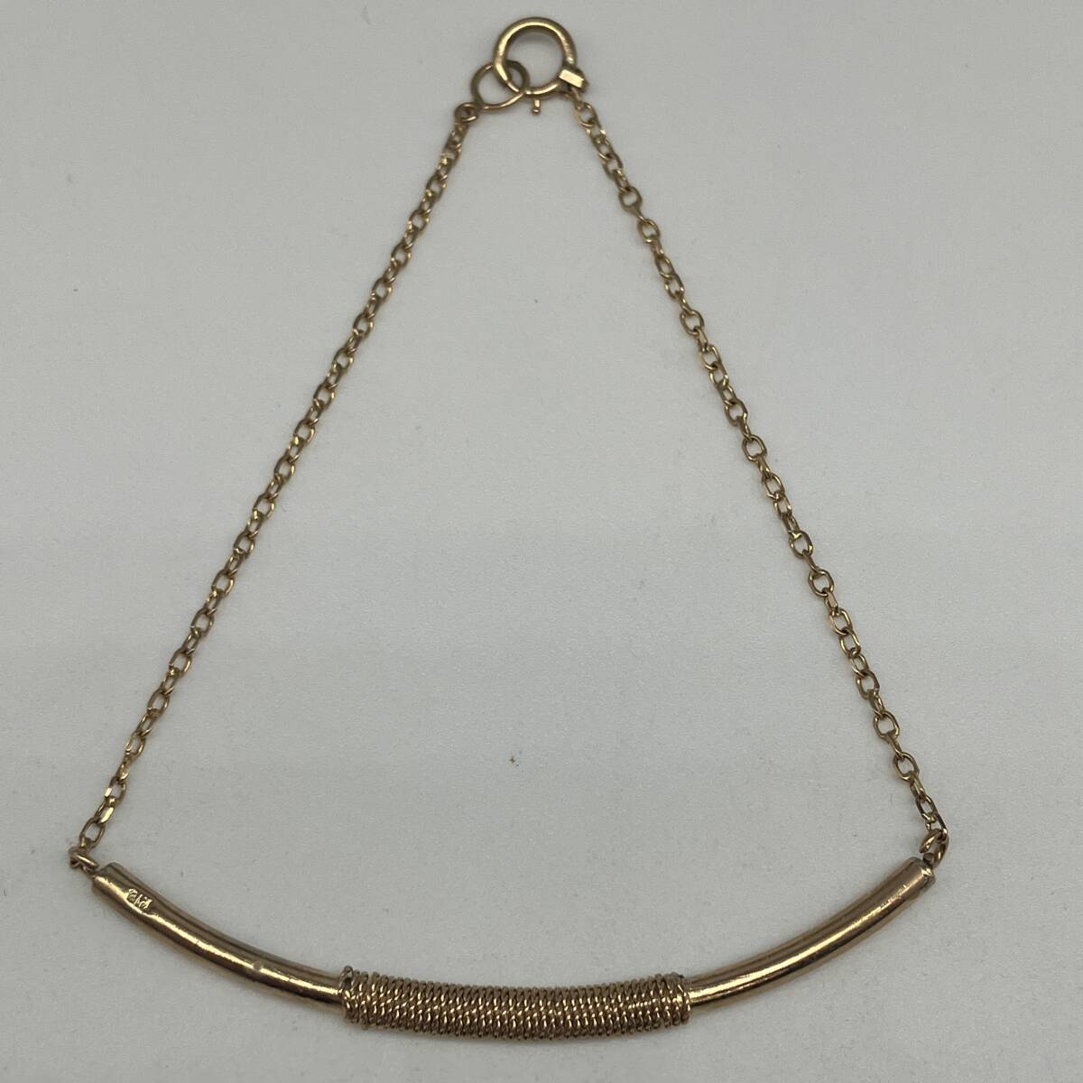 K18 18金 デザインブレスレット 18cm 2.6g(イエローゴールド)｜売買されたオークション情報、yahooの商品情報をアーカイブ公開 - オークファン（aucfan.com）