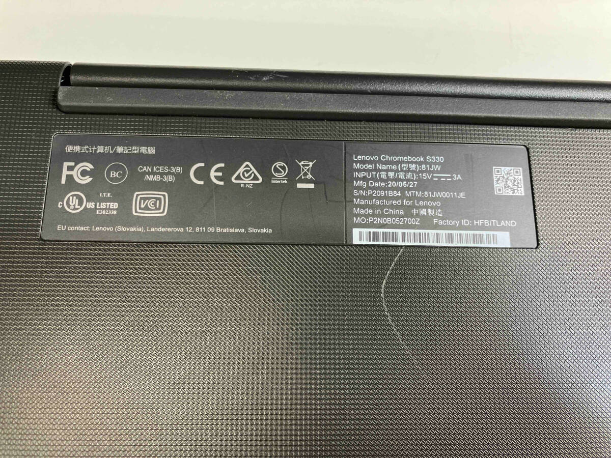 Yahoo!オークション - ジャンク Lenovo Chromebook S330 81JW クローム...