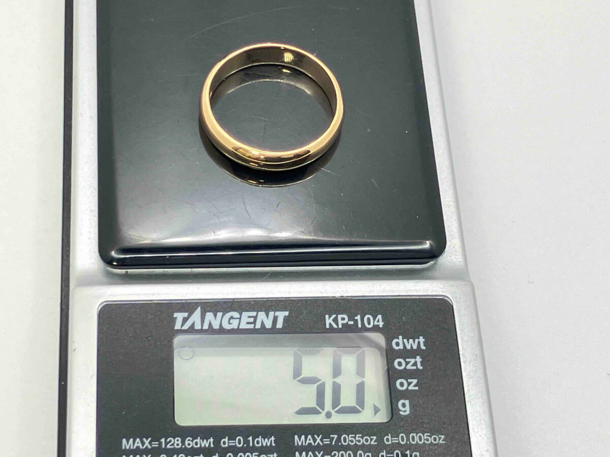 Yahoo!オークション - 【シンプル】k18 #16 5.0g レトロ リング