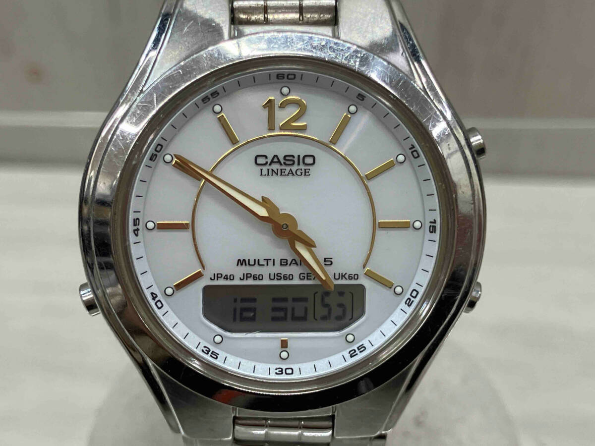 Yahoo!オークション - CASIO LINEAGE LCW-M200 電波ソーラー ケースサ...